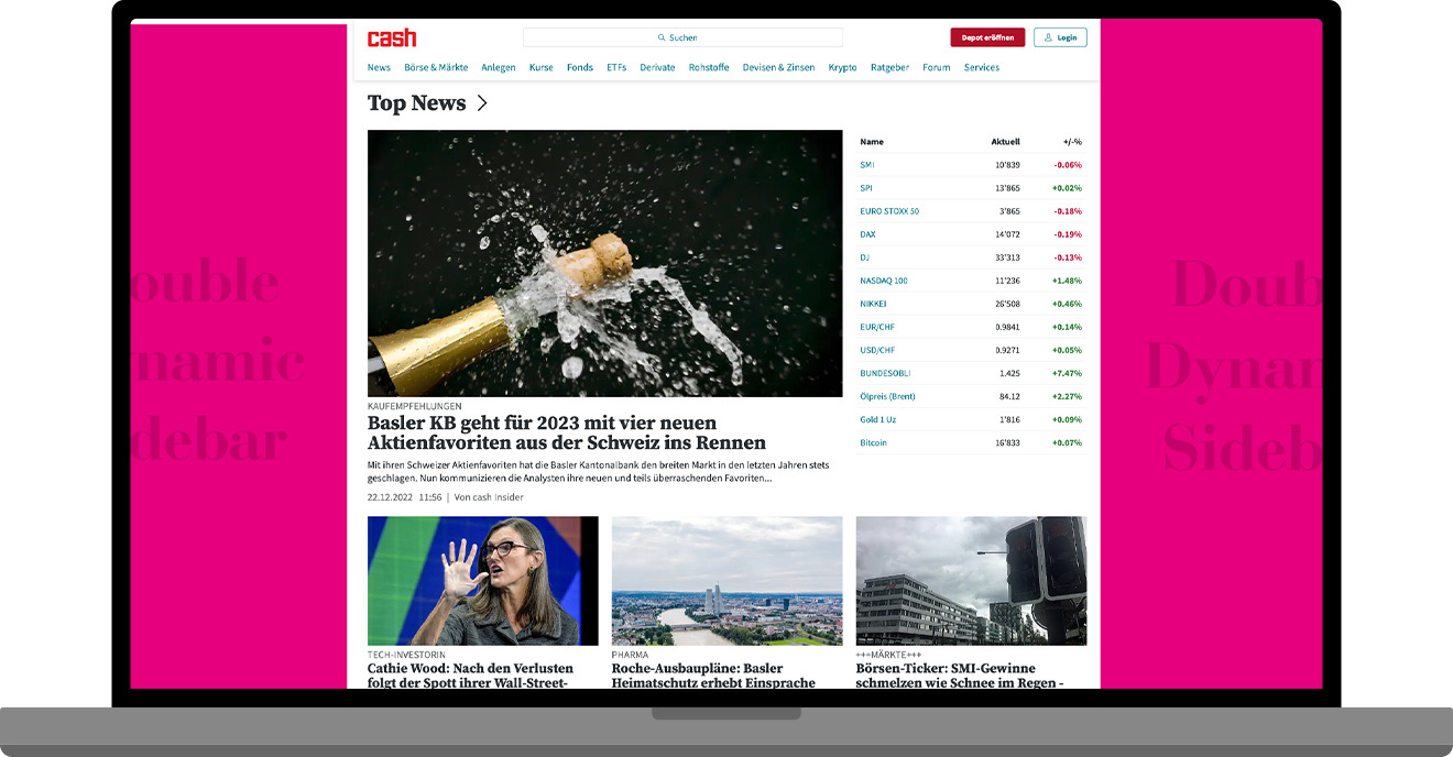 Double Dynamic Sitebar - Ringier Advertising