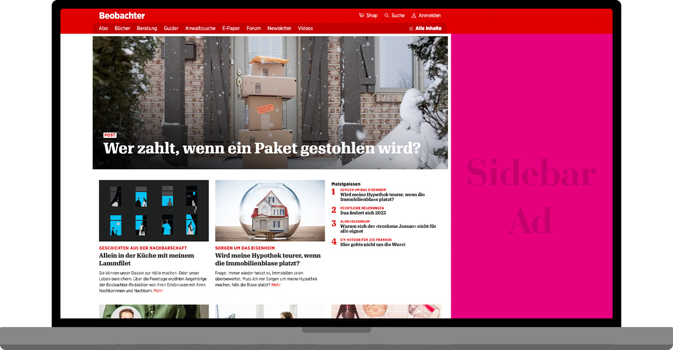 Sitebar Ad - Ringier Advertising